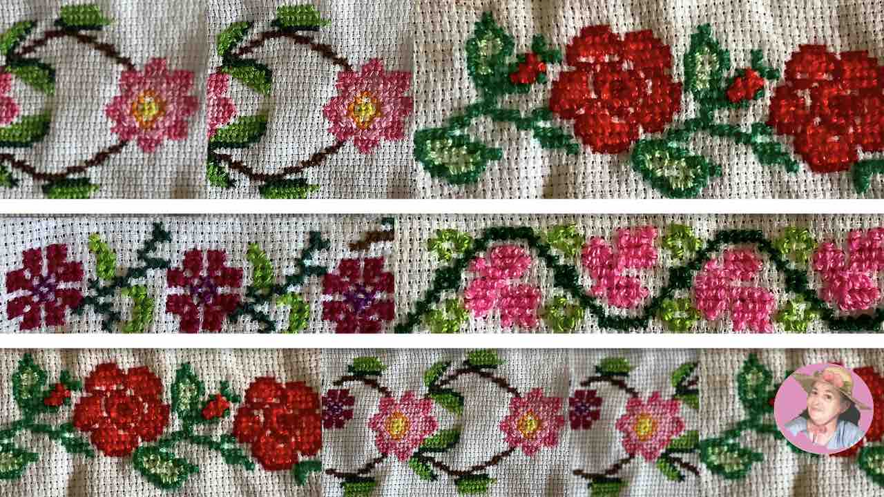 Guías De Flores En Punto De Cruz 678 La Abuelita De Las Costuras
